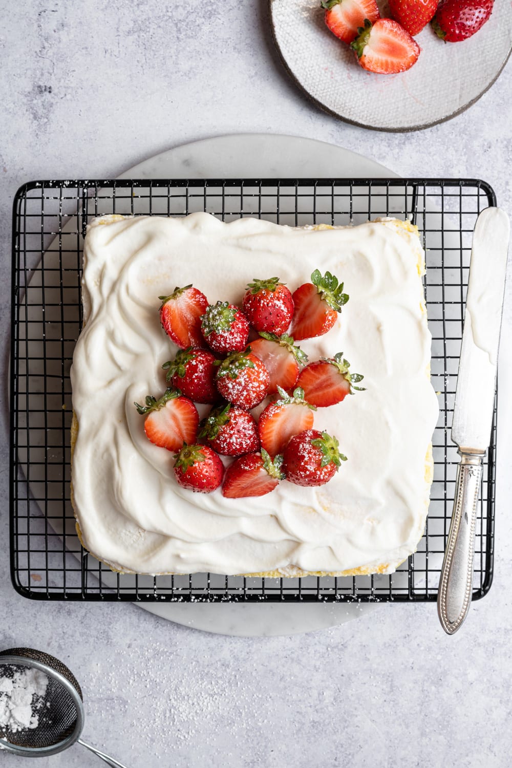 Three Ingredient Sponge Cake - Kirbie's Cravings