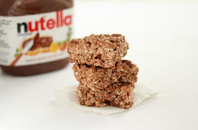 Nutella Rice Krispies Treat - Kirbie's Cravings
