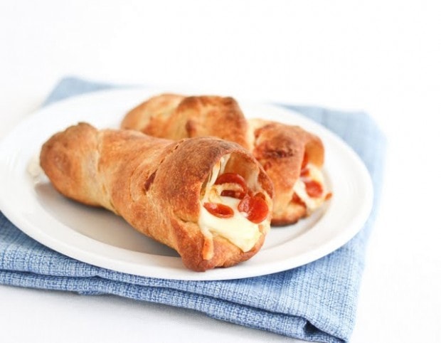 Pepperoni Pizza Cones - Kirbie's Cravings