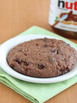 5 Minute Nutella Cookie - Kirbie's Cravings