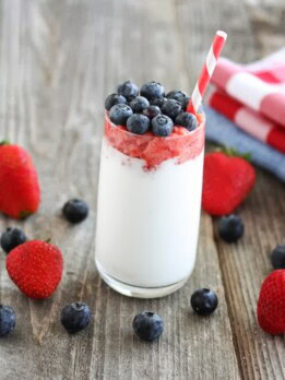 Red White and Blue Milkshakes - Kirbie's Cravings