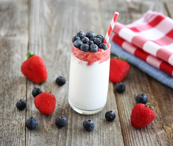 Red White and Blue Milkshakes - Kirbie's Cravings