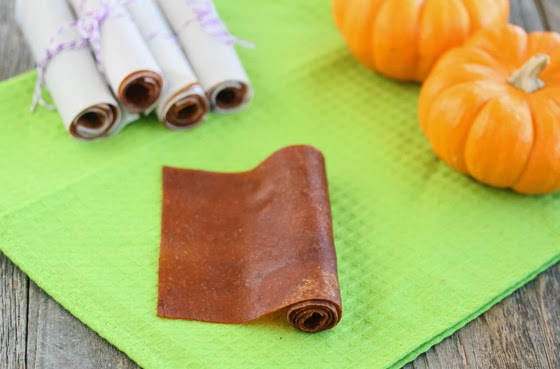Pumpkin Fruit Leather (Fruit Roll-Ups) - Kirbie's Cravings