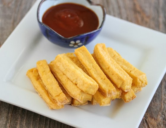 Baked Tofu Fries - Kirbie's Cravings