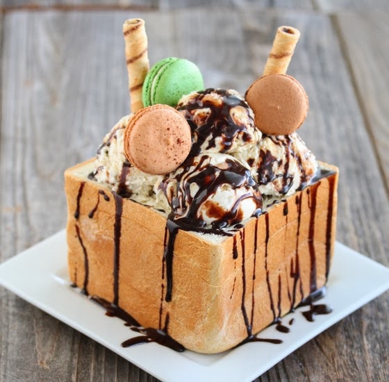 Macaron Brick Toast - Kirbie's Cravings