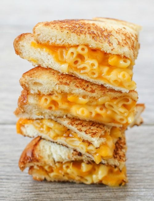 Grilled Macaroni and Cheese Sandwich - Kirbie's Cravings