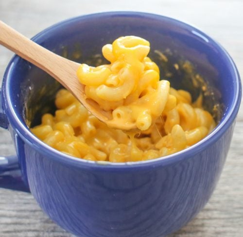 Microwave Macaroni and Cheese in a Mug - Kirbie's Cravings