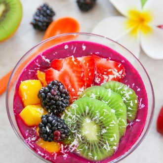 Pitaya Bowls (Dragon Fruit Smoothie Bowls) - Kirbie's Cravings