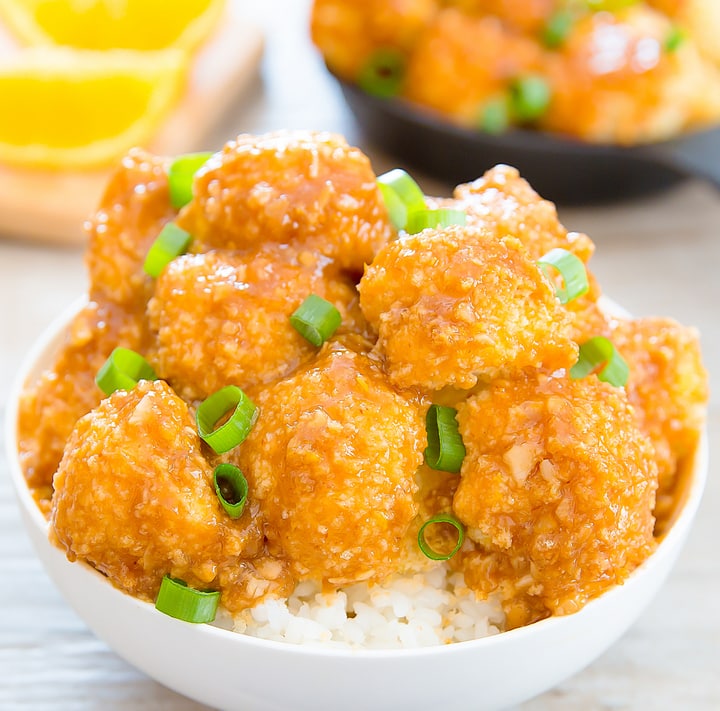 Orange Garlic Cauliflower - Kirbie's Cravings