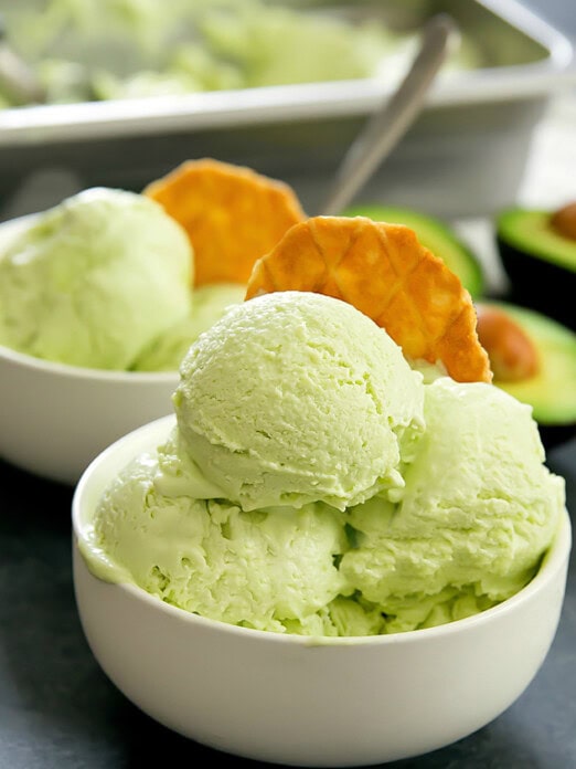 Avocado Ice Cream (3-Ingredient No Churn Recipe) - Kirbie's Cravings