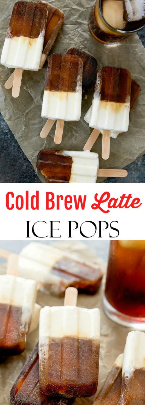 Cold Brew Coffee Latte Ice Pops - Kirbie's Cravings