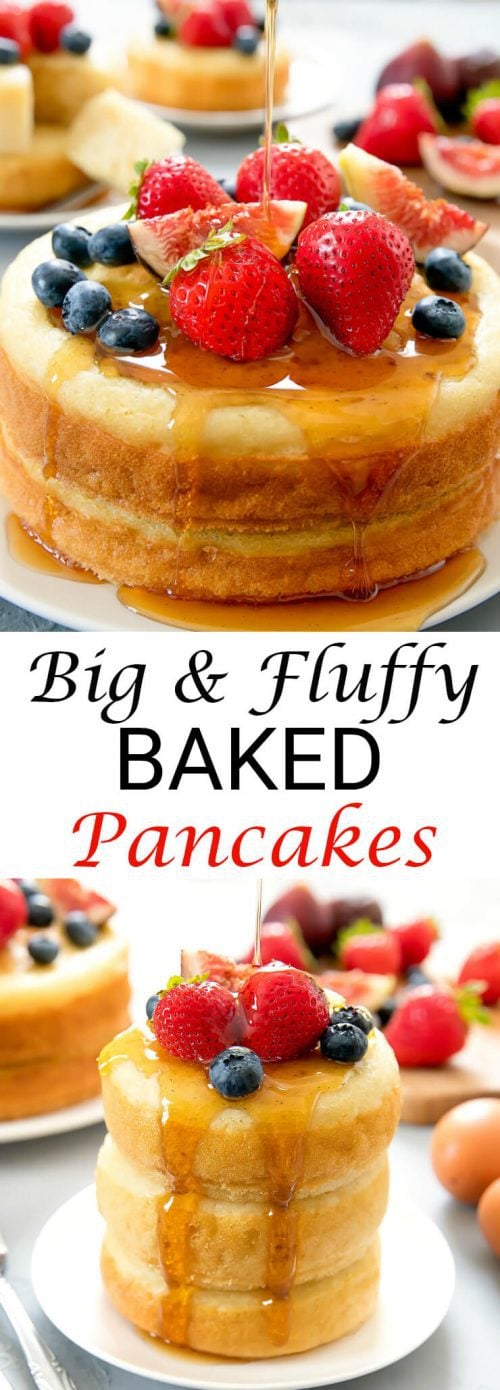 Big and Fluffy Baked Buttermilk Pancakes - Kirbie's Cravings