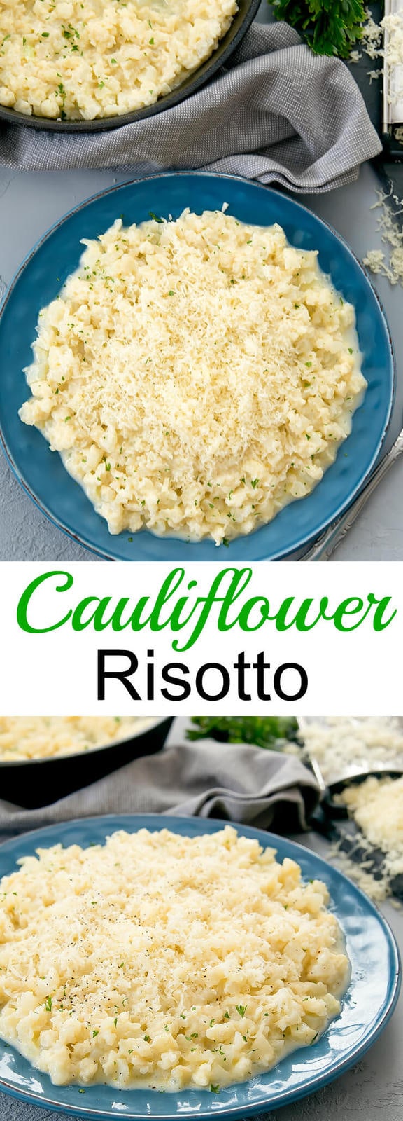 Low Carb Cauliflower Risotto - Kirbie's Cravings
