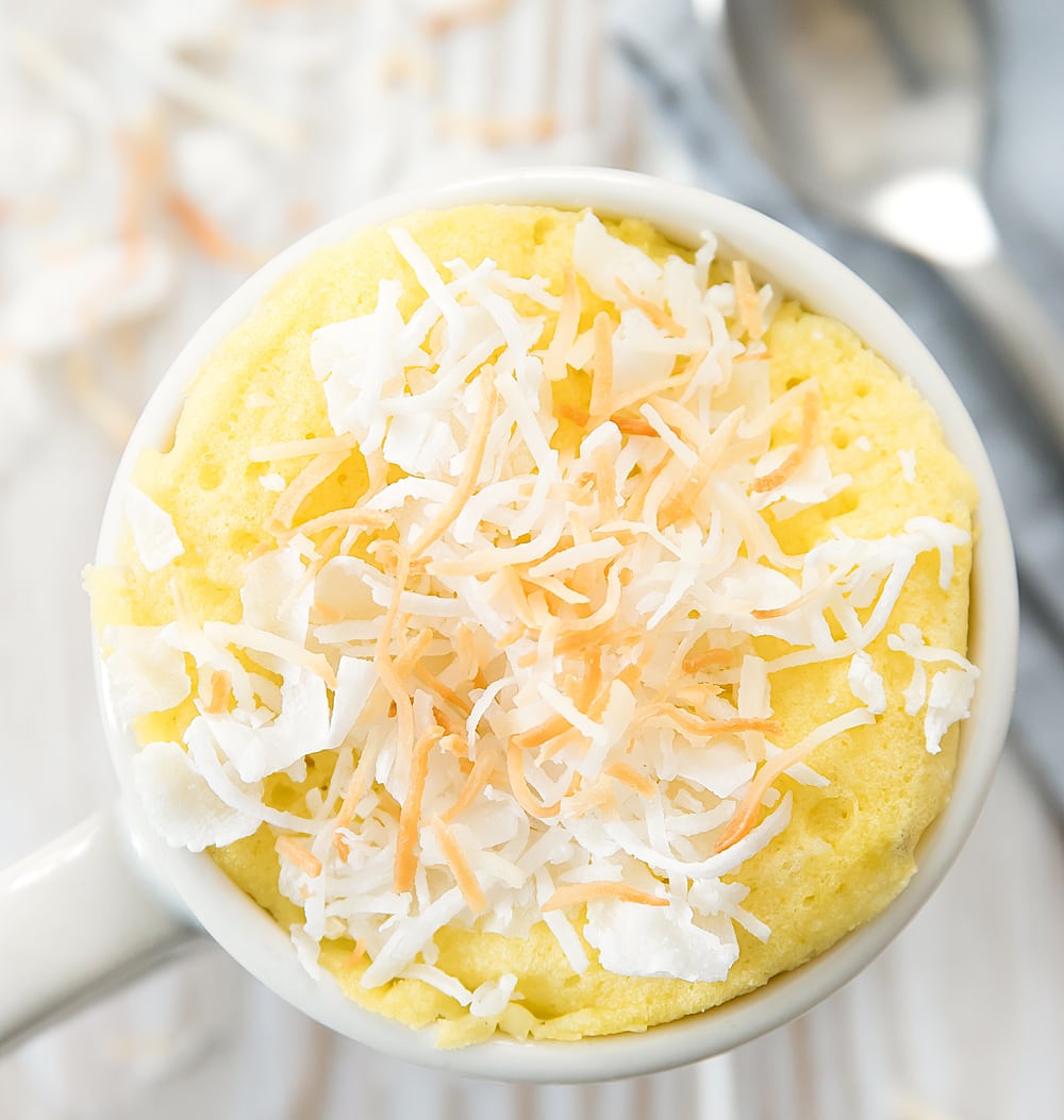 Coconut Mug Cake (Paleo, Gluten Free) - Kirbie's Cravings