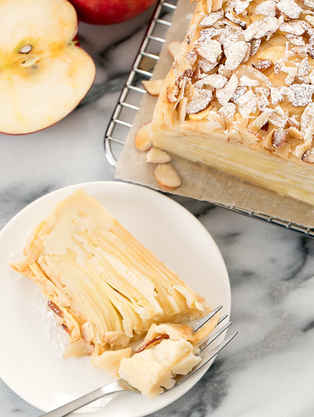 Invisible Apple Cake (Gâteau Invisible) - Kirbie's Cravings