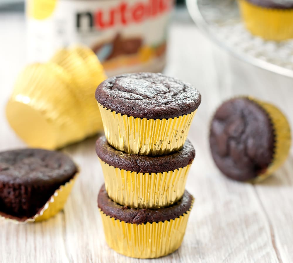 Flourless Nutella Muffins - Kirbie's Cravings