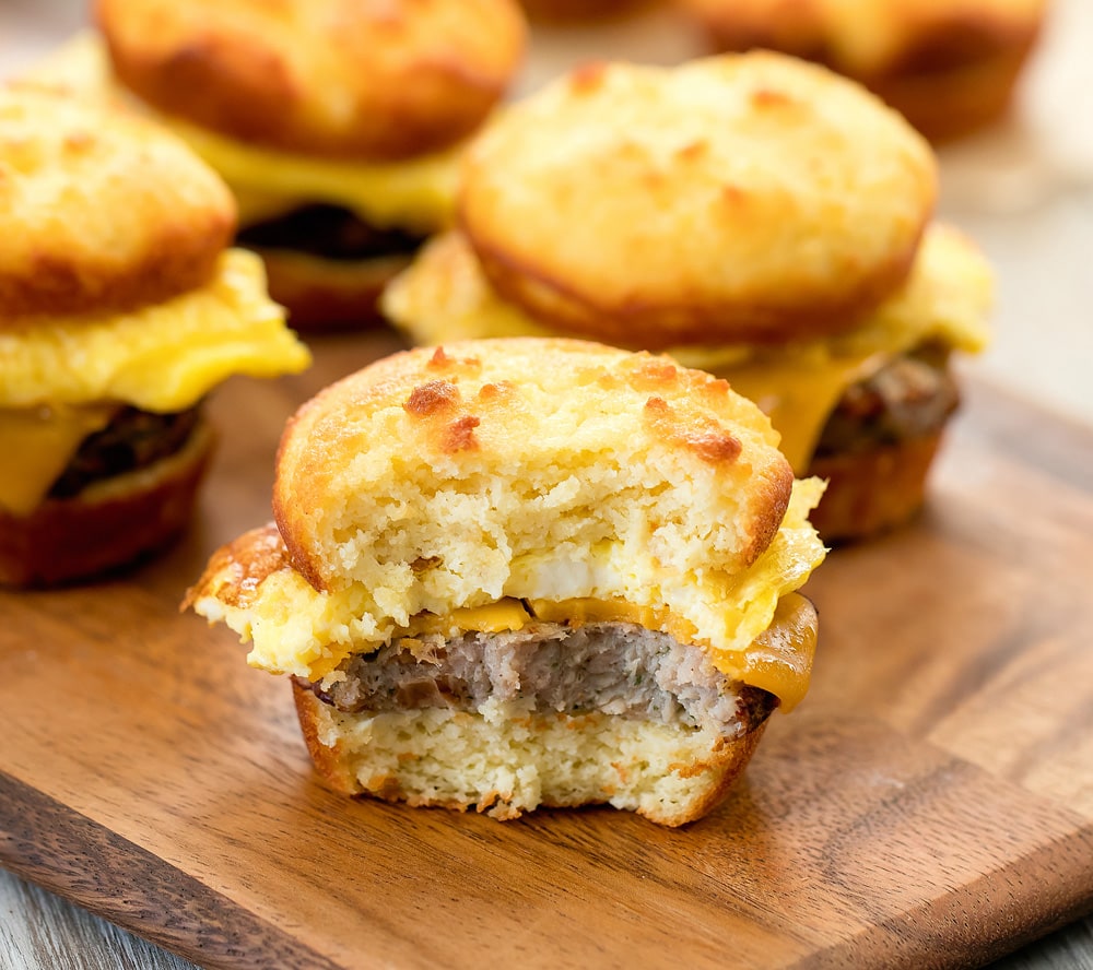 Keto Biscuit Breakfast Sandwiches - Kirbie's Cravings