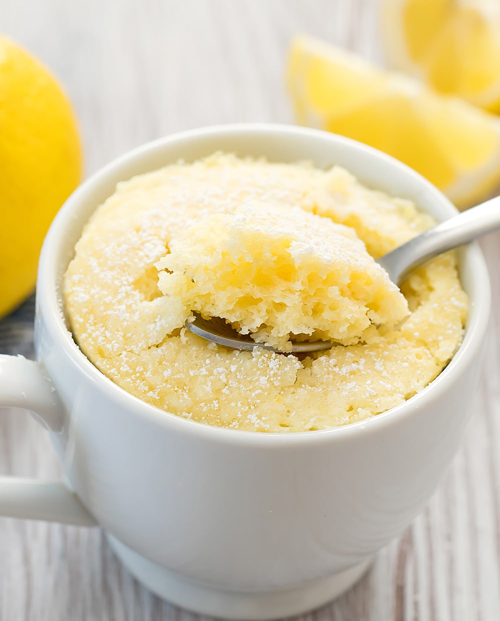 Keto Lemon Mug Cake - Kirbie's Cravings