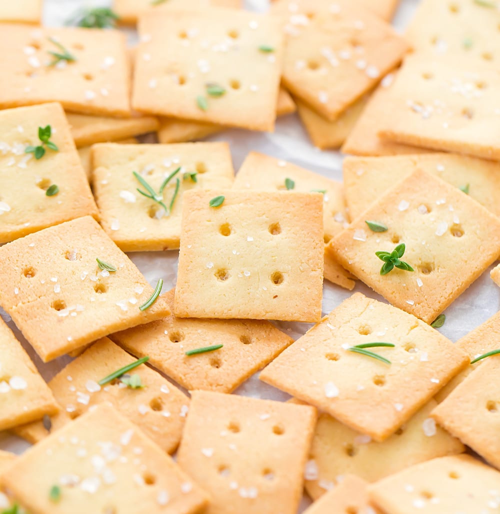 2 Ingredient Almond Crackers (Low Carb, Keto, Gluten Free) - Kirbie's ...