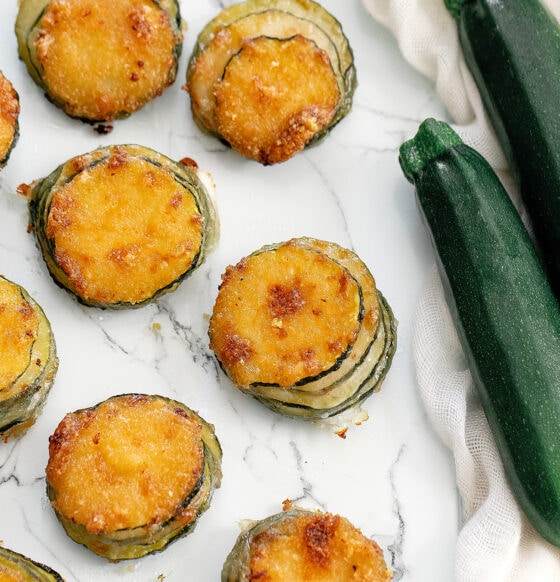 3 Ingredient Parmesan Zucchini Stacks (Keto, Low Carb) - Kirbie's Cravings