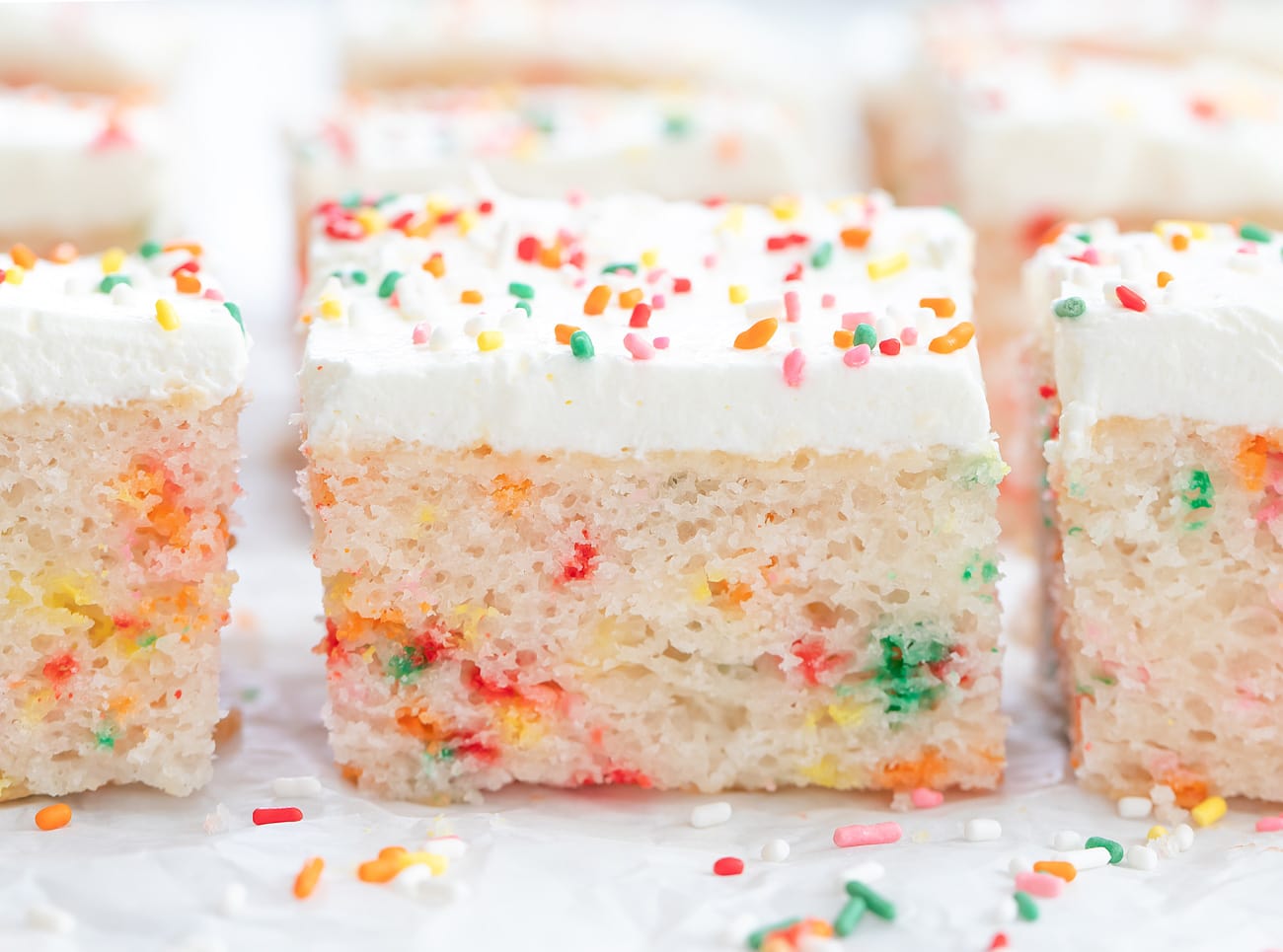 4 Ingredient Birthday Cake (No Eggs, Butter or Milk) - Kirbie's Cravings