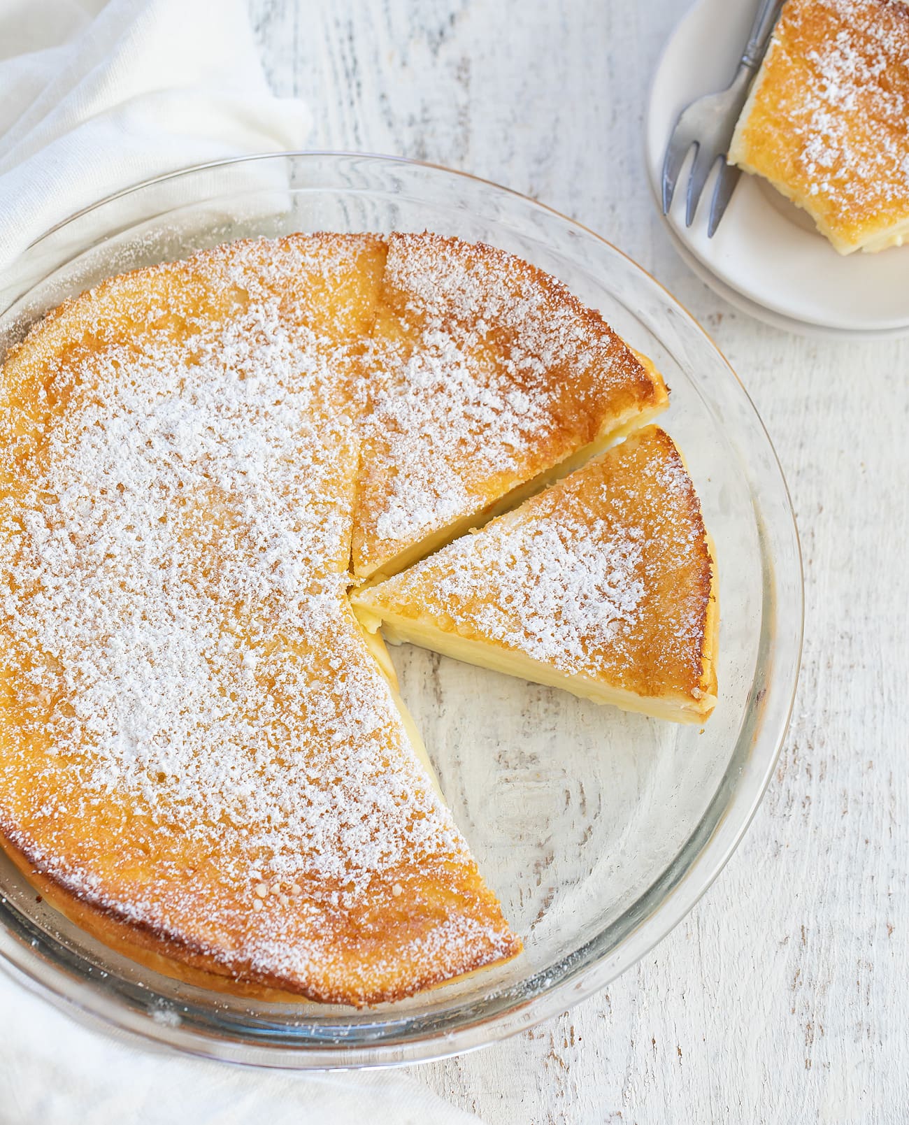 4 Ingredient Impossible Pie (No Butter or Oil) - Kirbie's Cravings