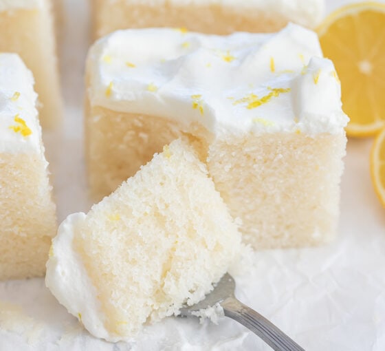 5 Ingredient Lemon Crazy Cake (No Eggs, Butter or Milk) - Kirbie's Cravings