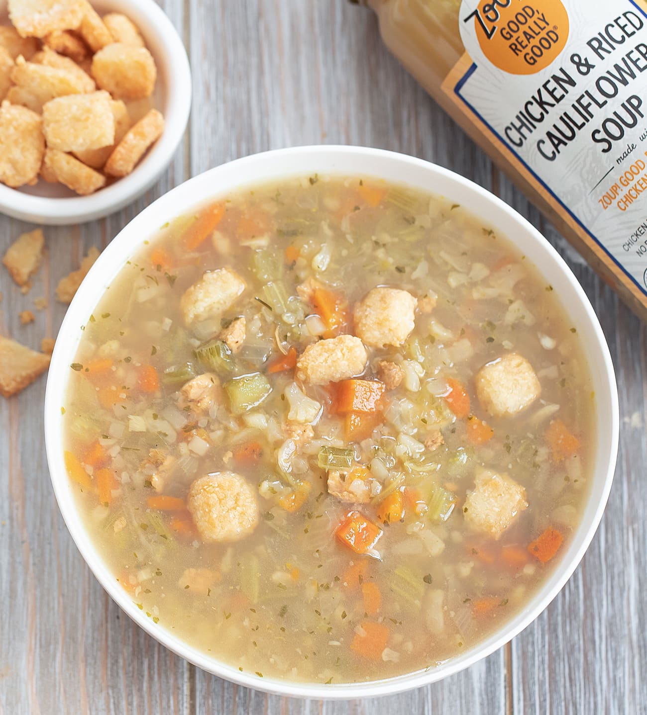 3 Ingredient Low Carb Soup Crackers - Kirbie's Cravings