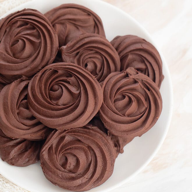 2 Ingredient Chocolate Butter Cookies (No Flour or Eggs) - Kirbie's ...