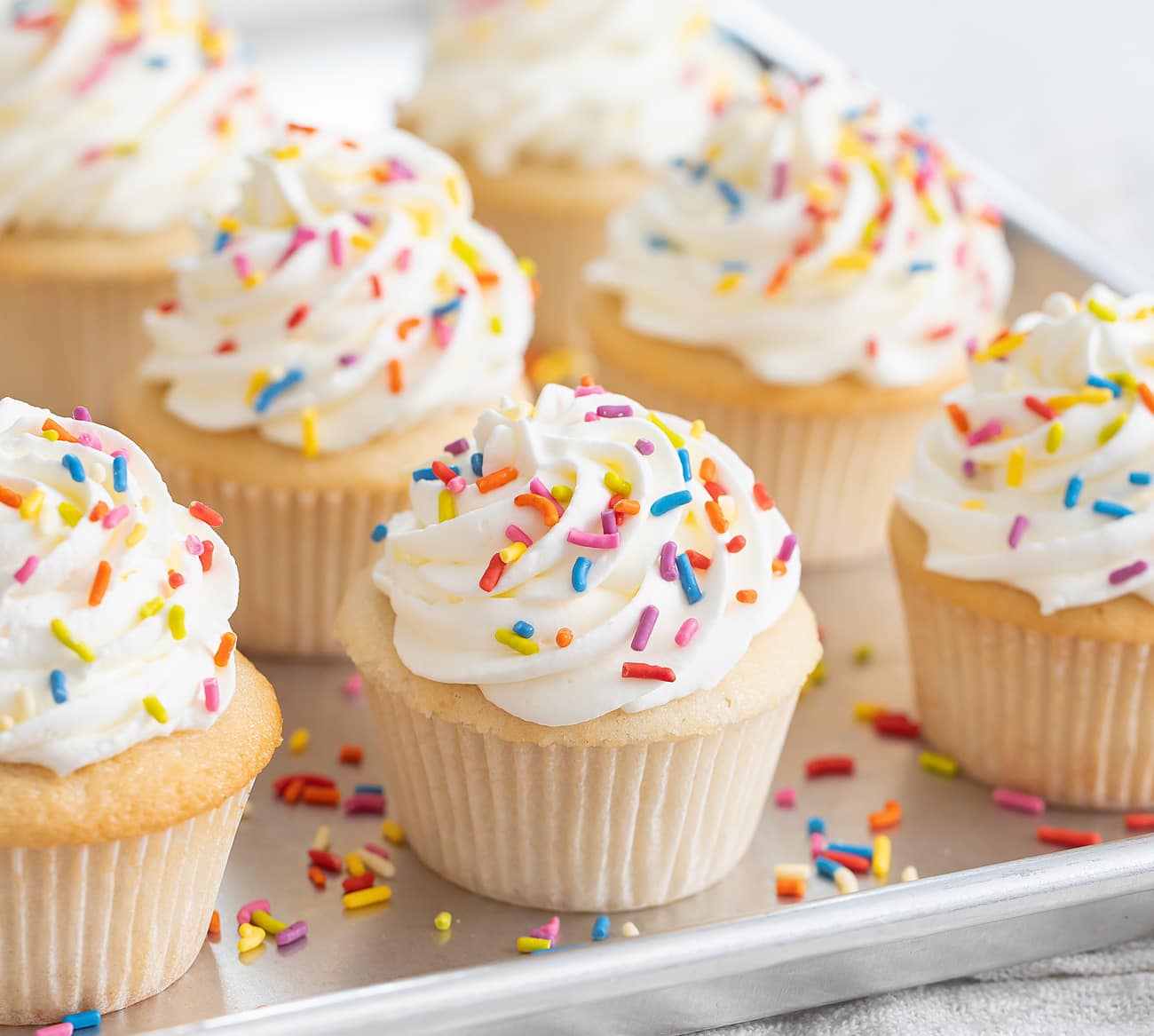 4 Ingredient Birthday Cupcakes (No Eggs, Milk or Oil) - Kirbie's Cravings