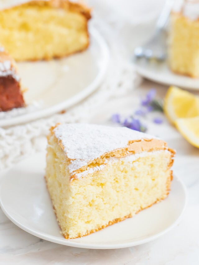 4 Ingredient Lemon Cake (No Butter, Oil or Milk) - Kirbie's Cravings