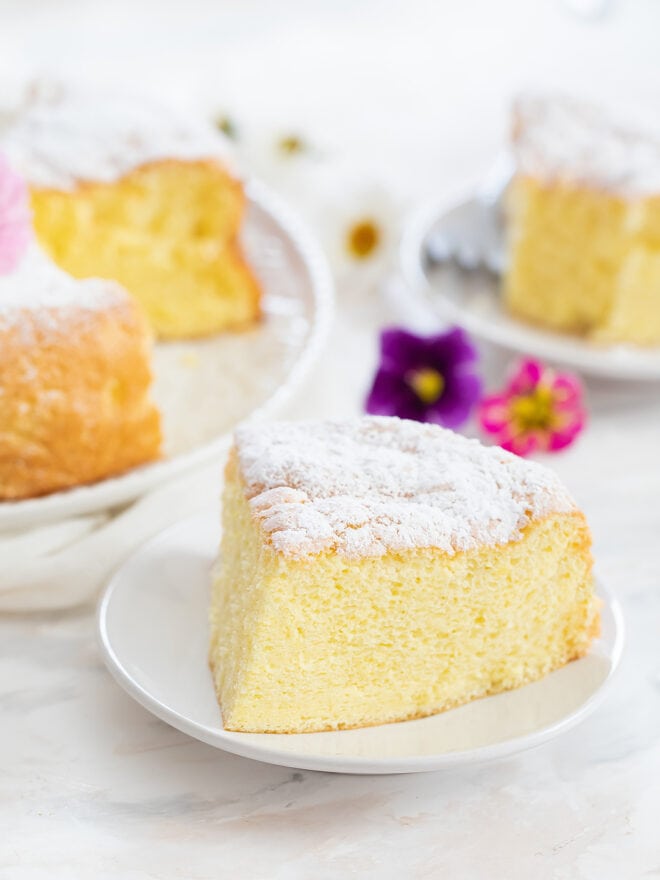 3 Ingredient Fluffy Sponge Cake (No Butter or Oil) - Kirbie's Cravings