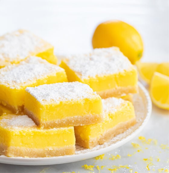 4 Ingredient Lemon Bars (No Flour or Butter) - Kirbie's Cravings