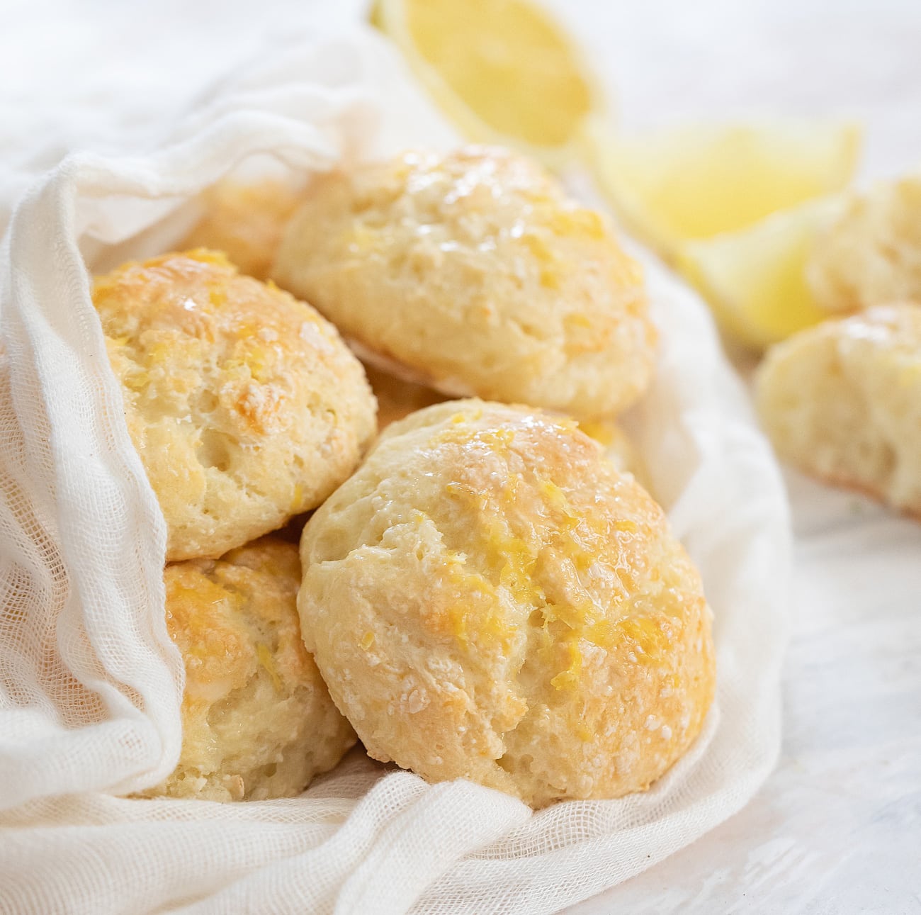 2 Ingredient Lemon Bread Rolls (No Yeast, Eggs, Butter or Oil) - Kirbie ...