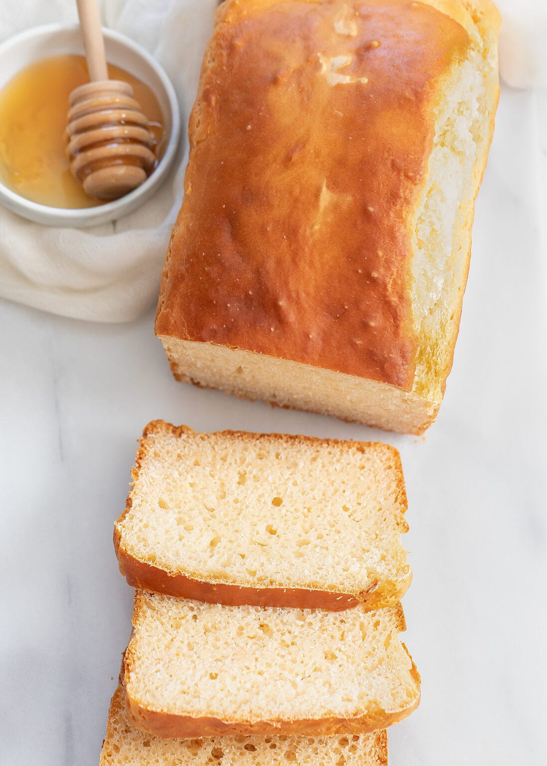 3 Ingredient Honey Bread (No Yeast, Eggs, Butter or Oil) - Kirbie's ...