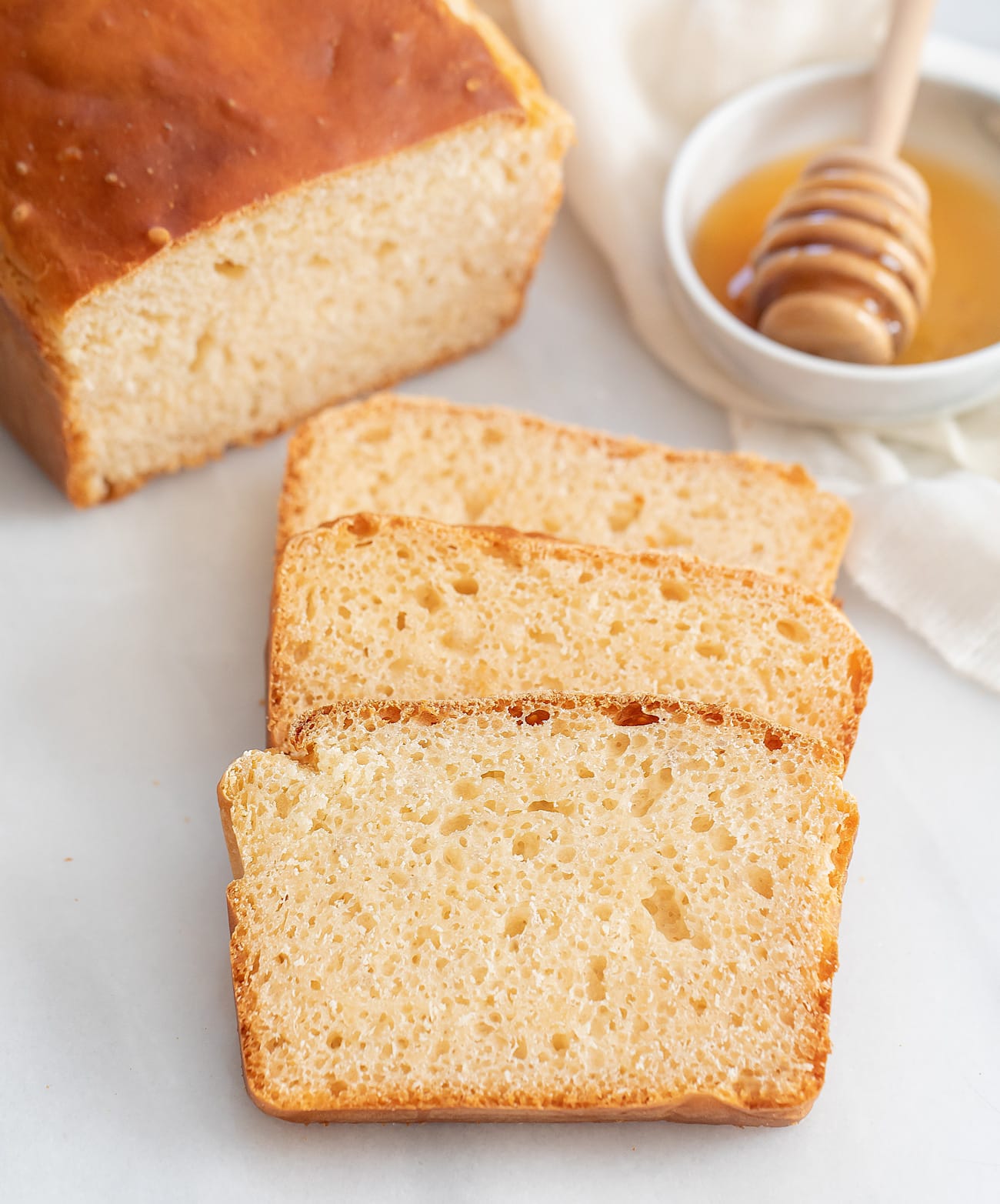 3 Ingredient Honey Bread (No Yeast, Eggs, Butter or Oil) - Kirbie's ...