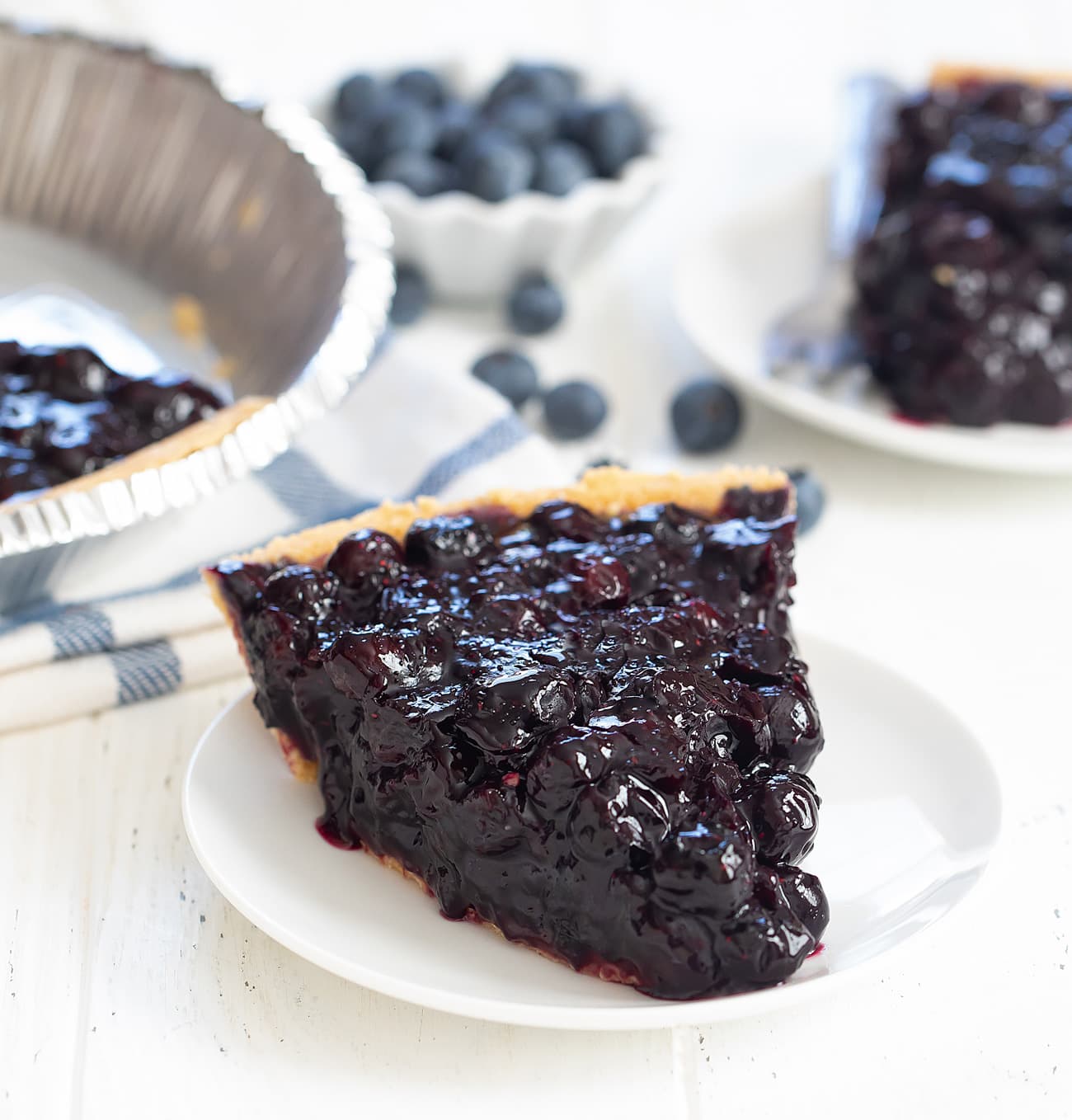 4 Ingredient No Bake Blueberry Pie (No Eggs or Butter) - Kirbie's Cravings