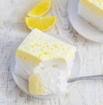 2 Ingredient No Bake Lemon Cloud Cake (No Flour, Eggs, Butter or Oil ...