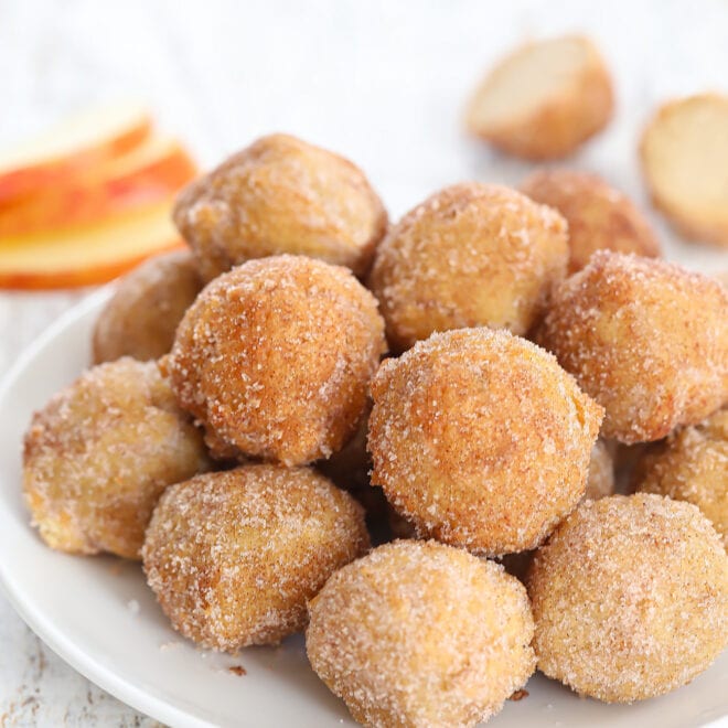 3 Ingredient Apple Donuts (No Yeast, White Flour, Eggs, or Butter ...