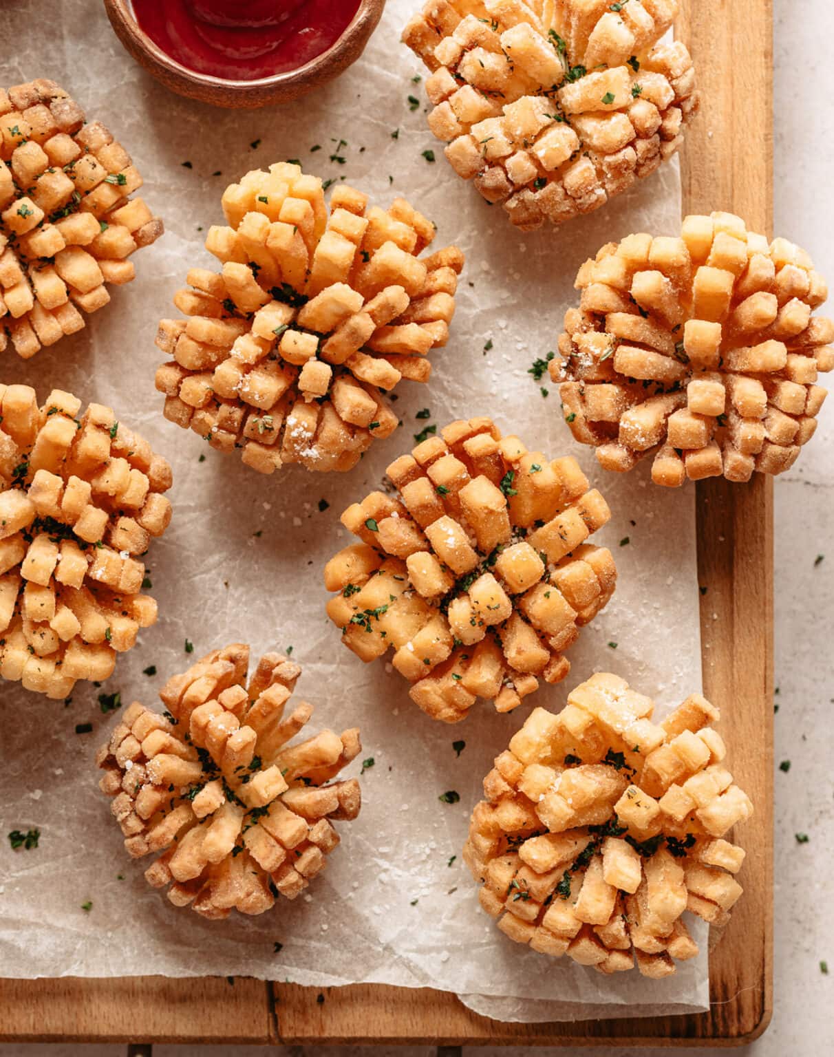 4 Ingredient Crispy Potato Flowers - Kirbie's Cravings
