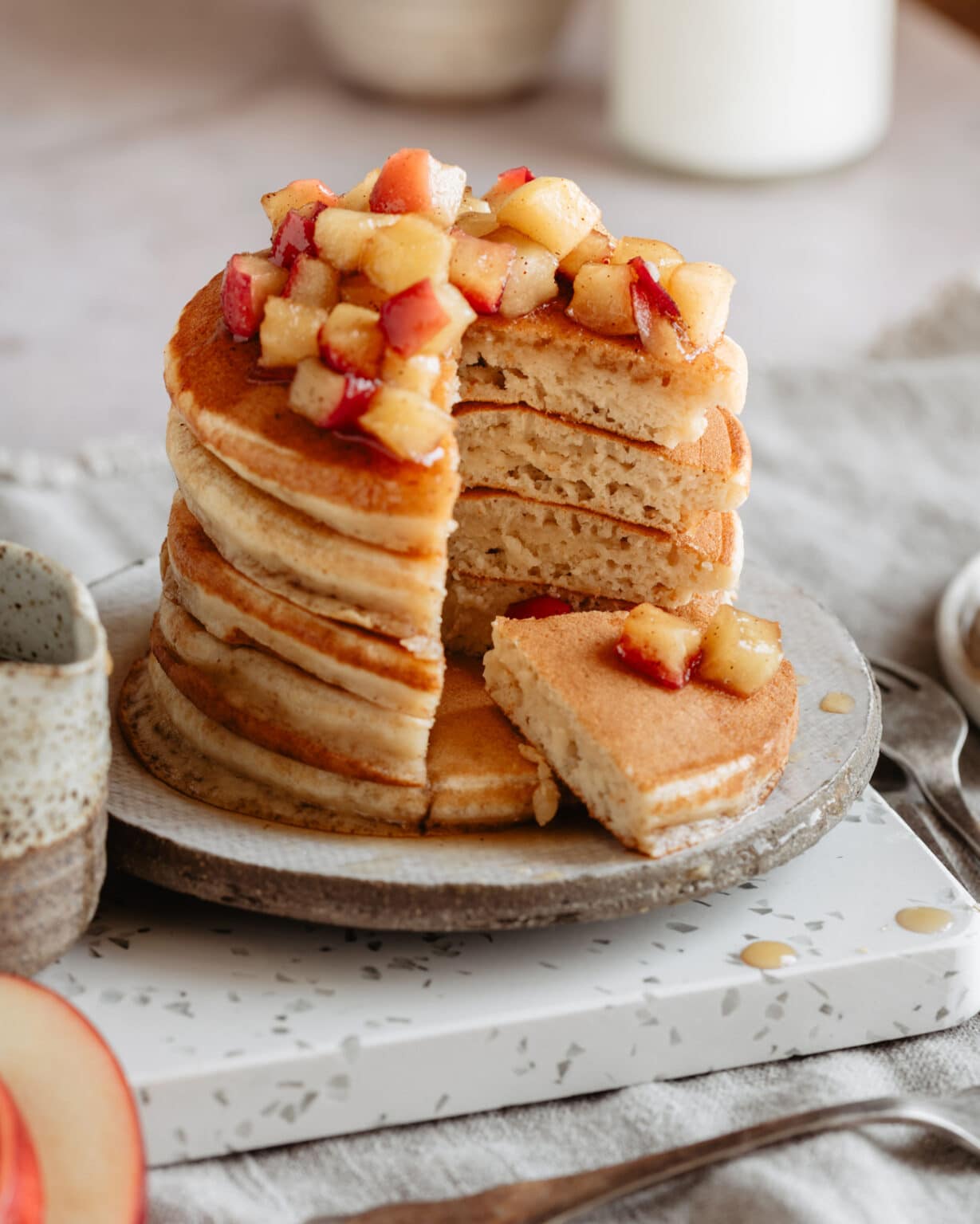 3 Ingredient Apple Pancakes (No Milk, Added Sugar, Butter or Oil ...