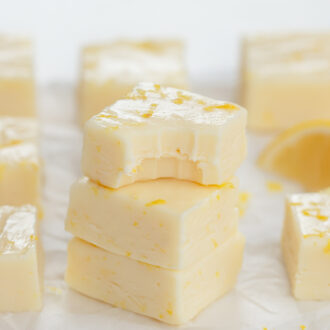 3 Ingredient Lemon Fudge - Kirbie's Cravings