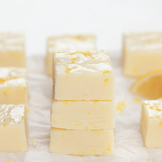 3 Ingredient Lemon Fudge - Kirbie's Cravings