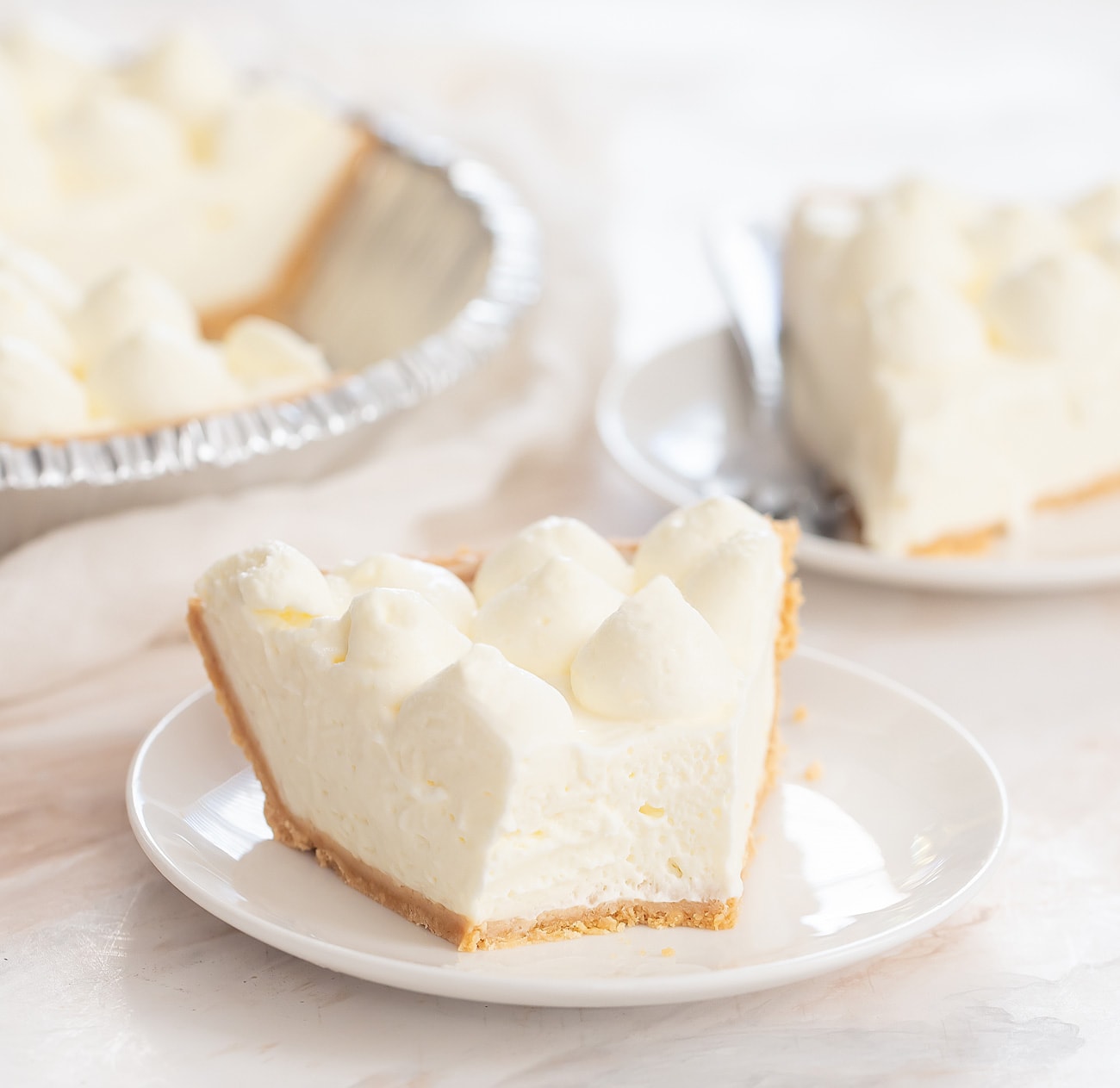 4 Ingredient Air Cheesecake (No Eggs) - Kirbie's Cravings