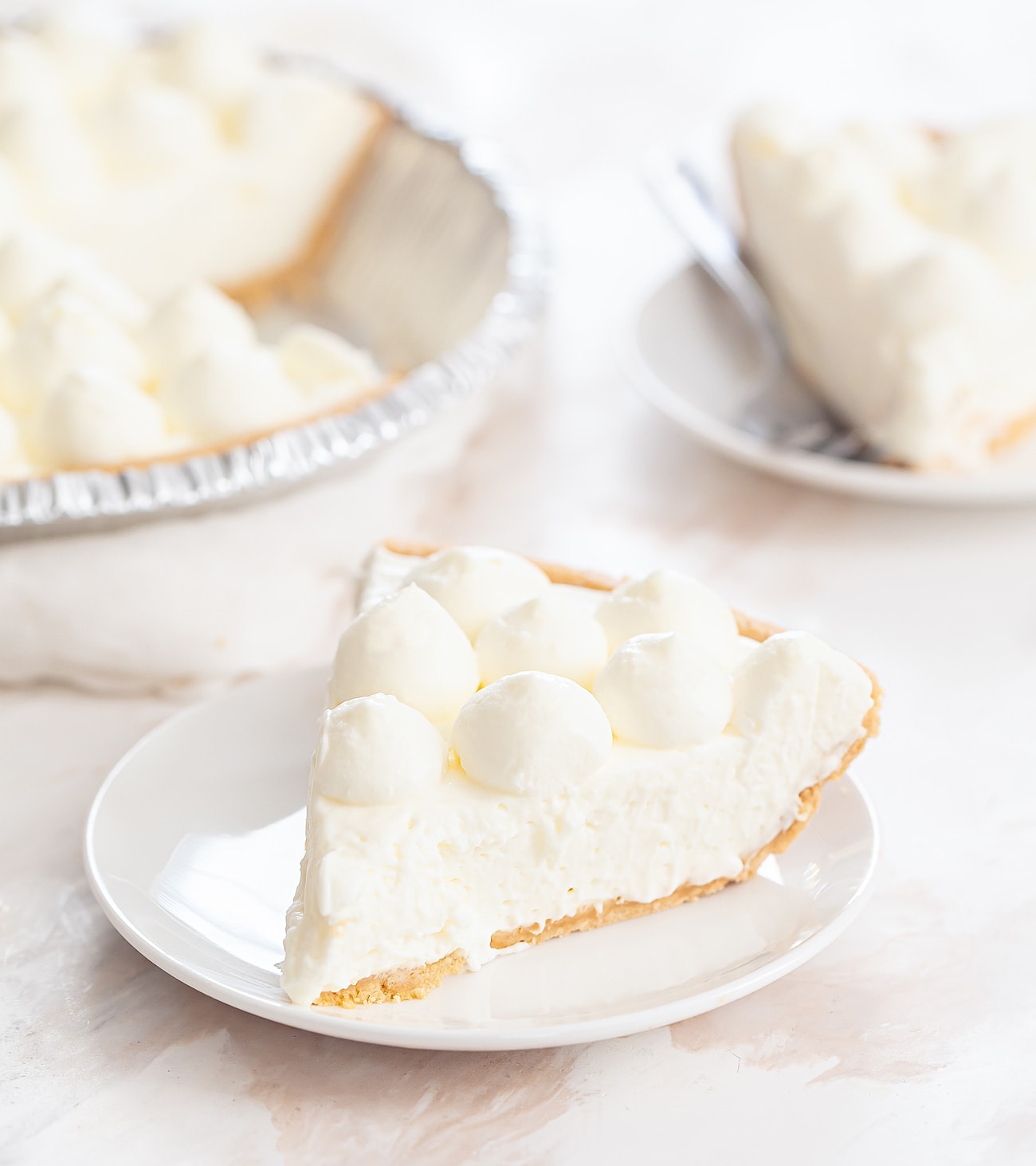 4 Ingredient Air Cheesecake (No Eggs) - Kirbie's Cravings