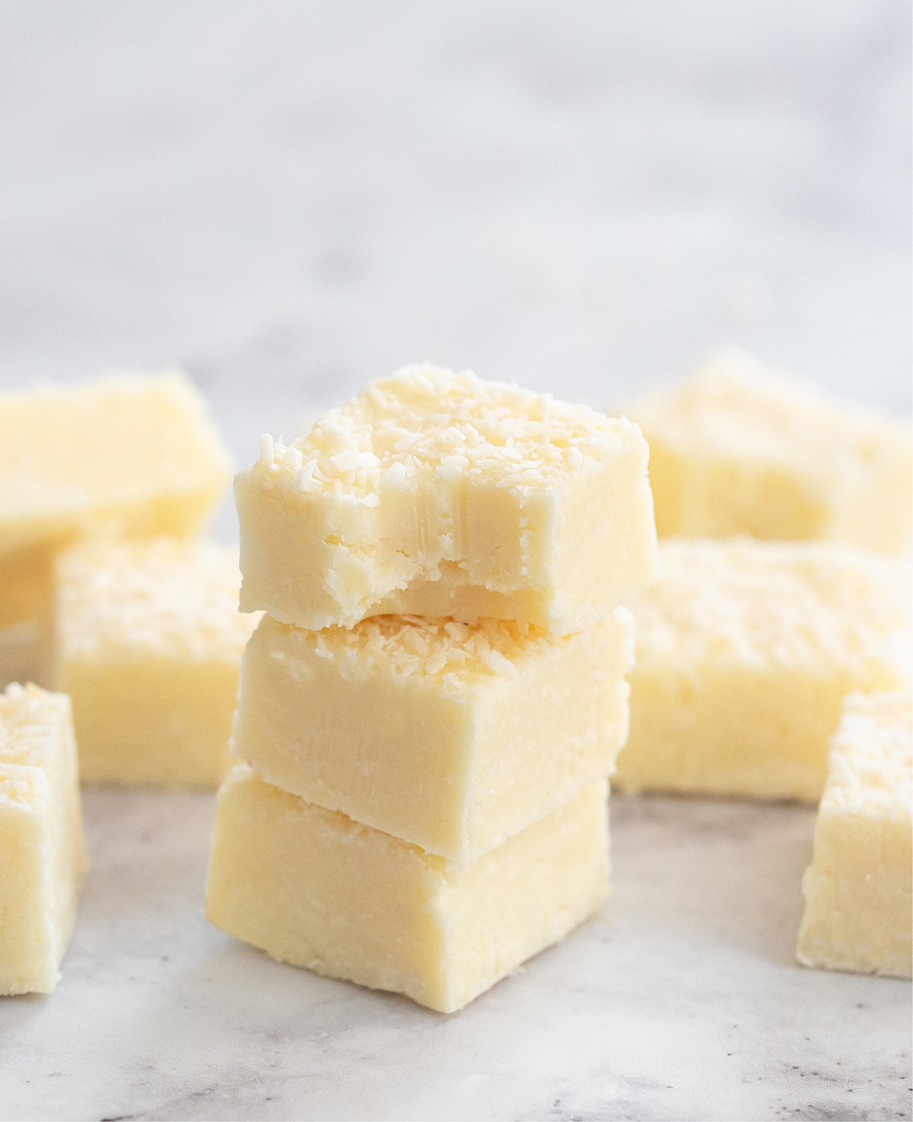 3 Ingredient Coconut Fudge - Kirbie's Cravings