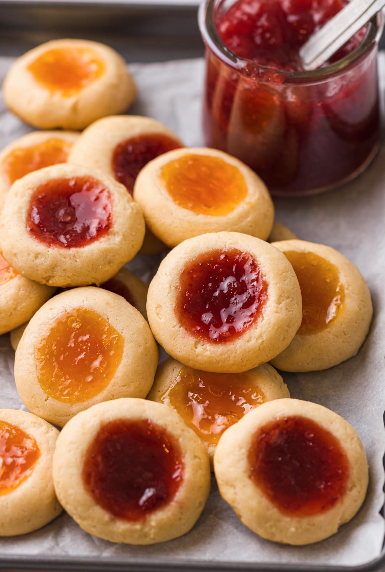 4 Ingredient Thumbprint Cookies - Kirbie's Cravings