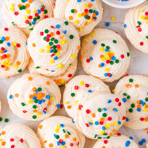 2 Ingredient Cloud Cookies (No Flour, Butter or Oil) - Kirbie's Cravings