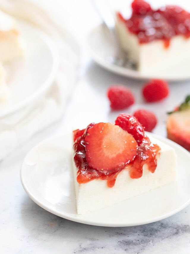 3 Ingredient Healthy Cheesecake - Kirbie's Cravings