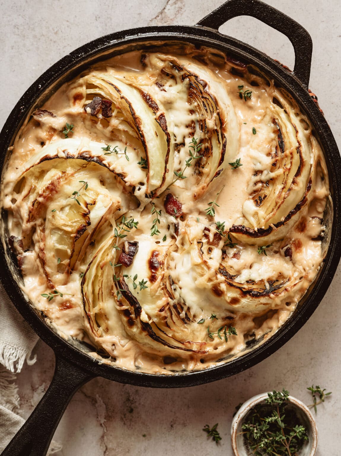 4 Ingredient Cabbage Gratin - Kirbie's Cravings